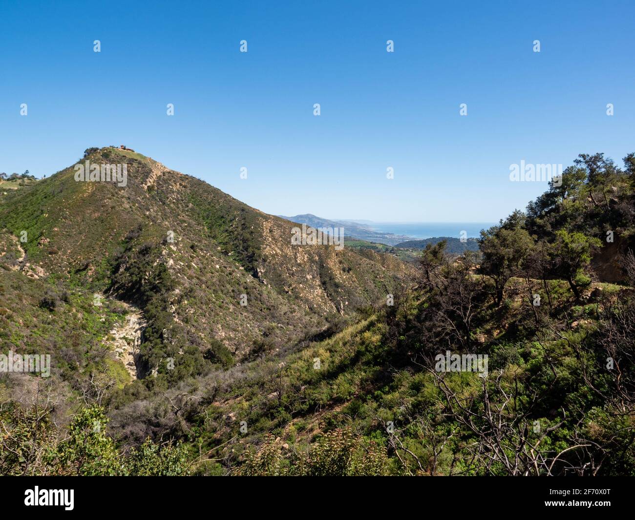 Old Romero Canyon Trail in Montecito, California near Santa Barbara on ...