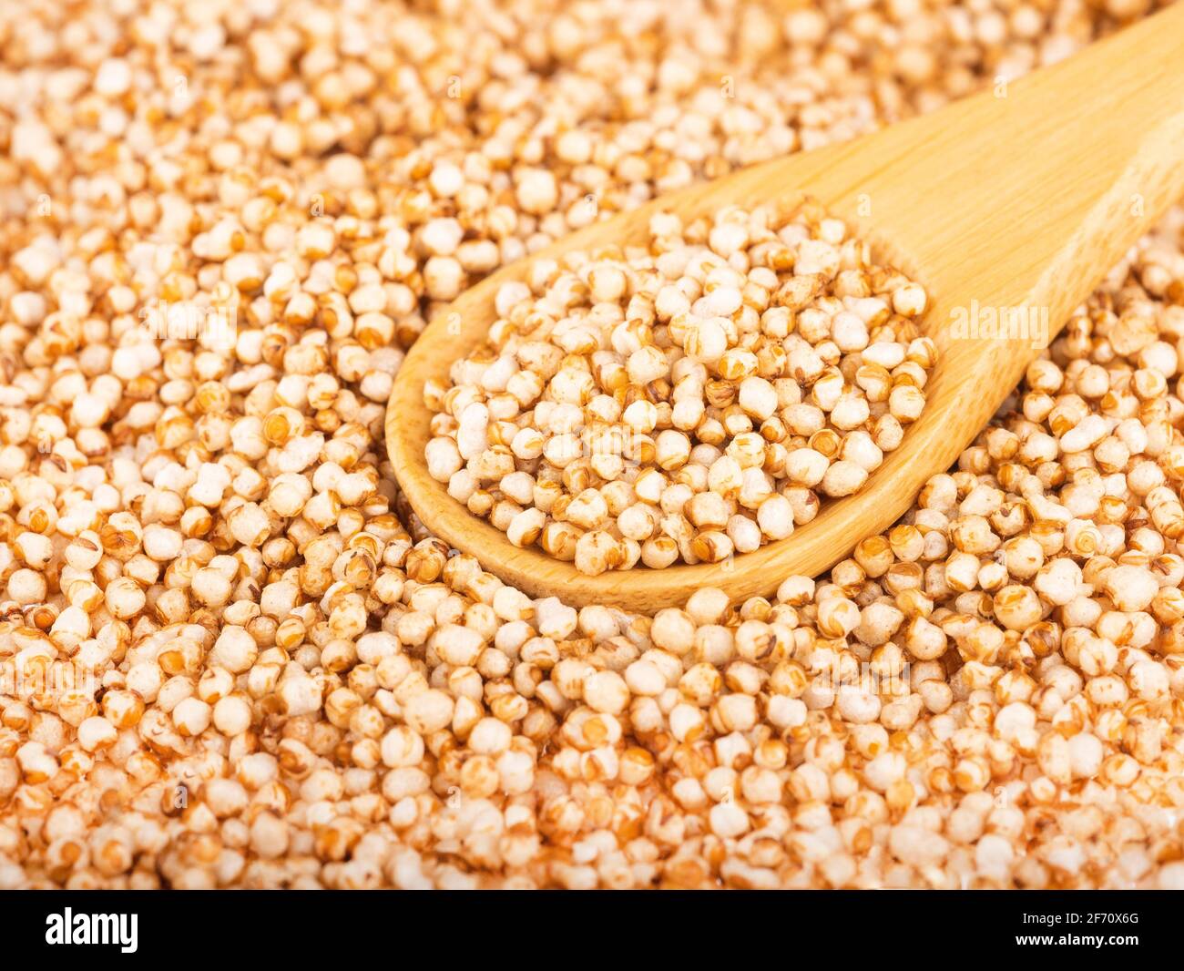 Popped amaranth grain - Amaranthus. White background Stock Photo - Alamy