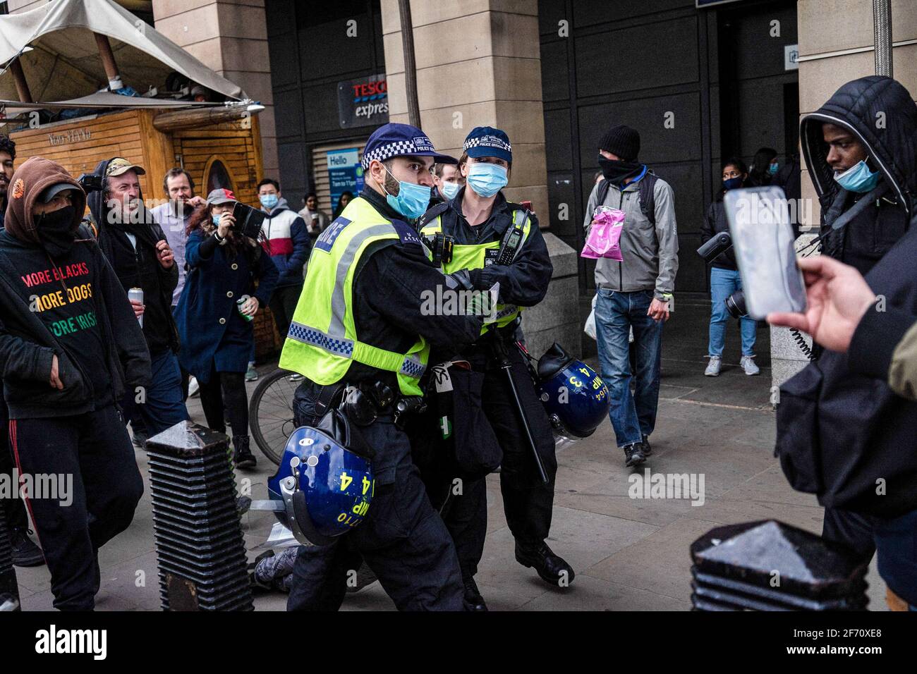 Uk police arrest female hi-res stock photography and images - Alamy