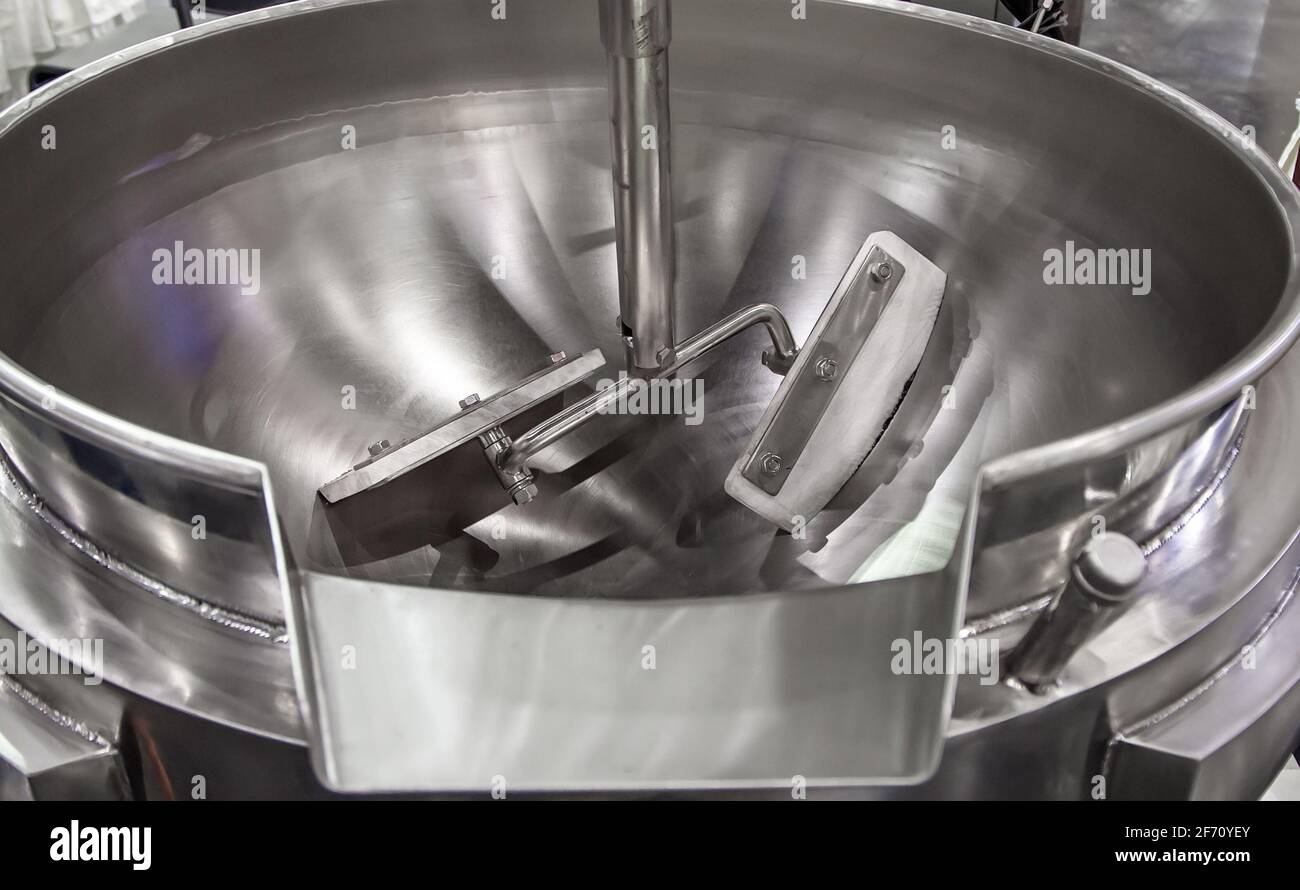 Blender machine large barrel mixing food ingredient Stock Photo - Alamy
