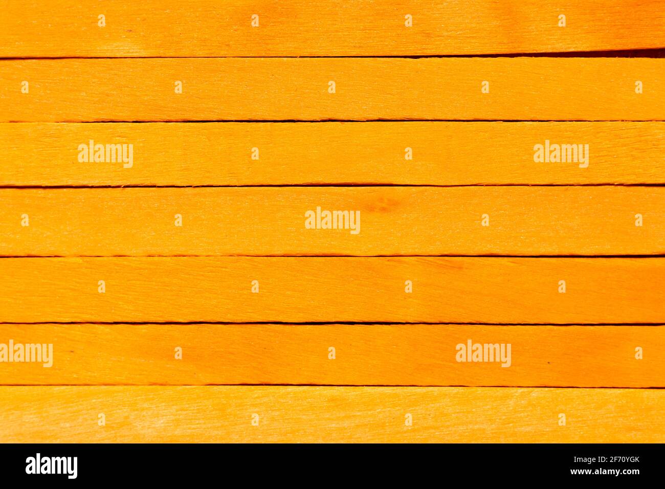 Orange color wood plank use as textured background, frame, decoration ...