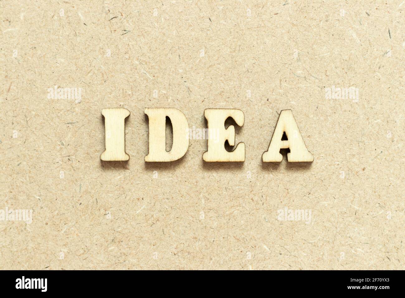 Alphabet letter in word idea on wood background Stock Photo - Alamy