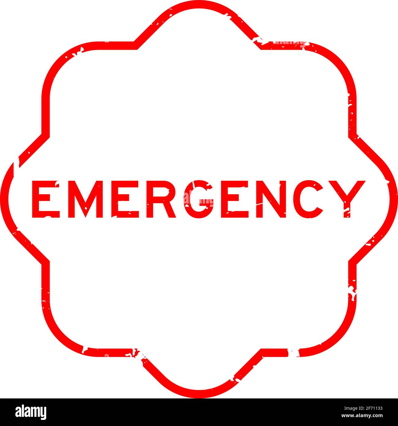 Grunge red emergency word rubber seal stamp on white background Stock Vector Image & Art - Alamy