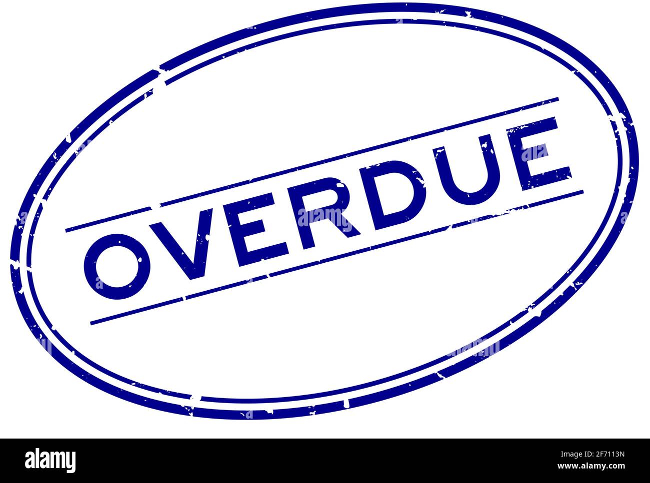 Grunge blue overdue word oval rubber seal stamp on white background Stock Vector Image & Art - Alamy