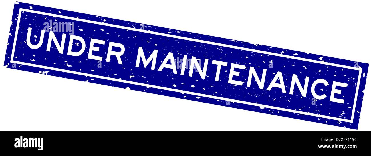 Under maintenance icon blue website hi-res stock photography and images ...