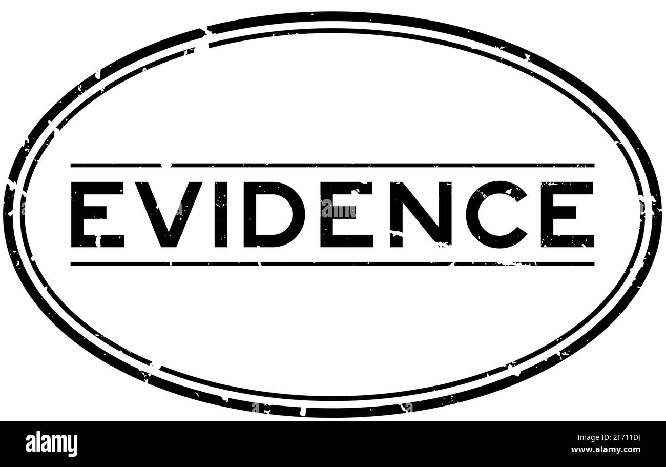 Grunge black evidence word oval rubber seal stamp on white background Stock Vector Image & Art ...