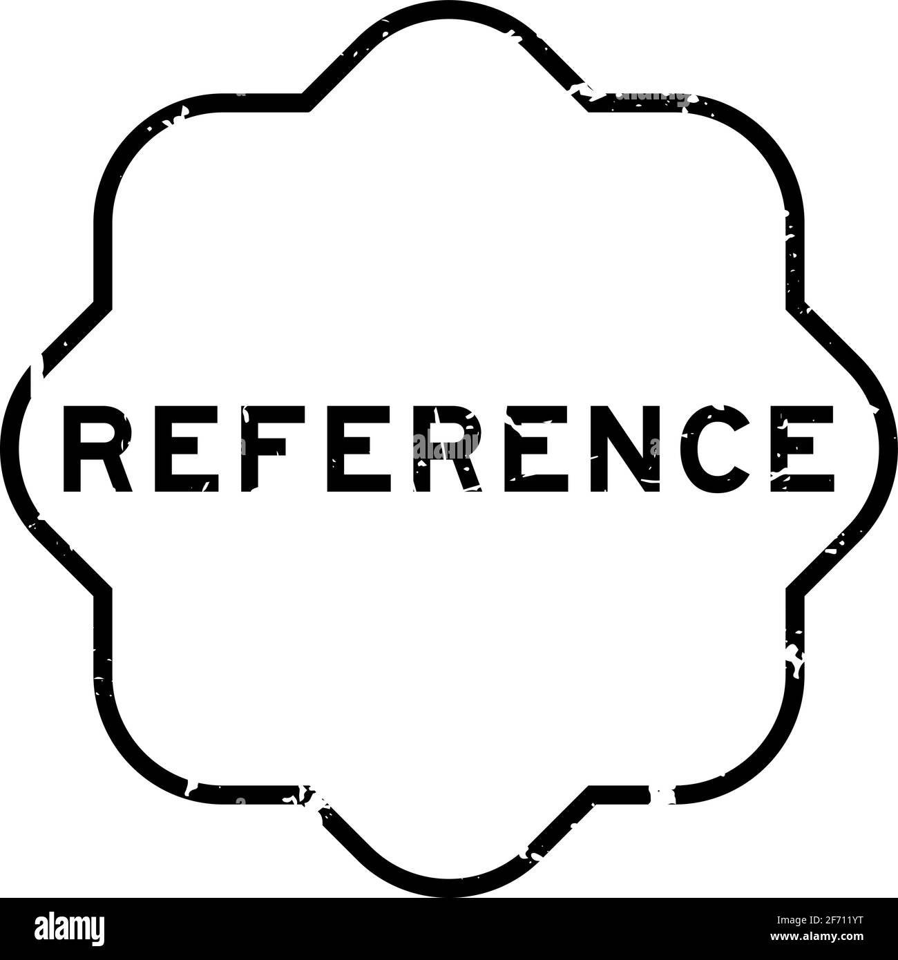 Grunge black reference word rubber seal stamp on white background Stock ...