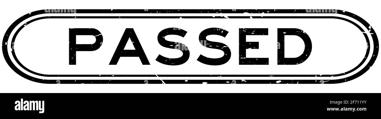 Grunge black passed word rubber seal stamp on white background Stock ...