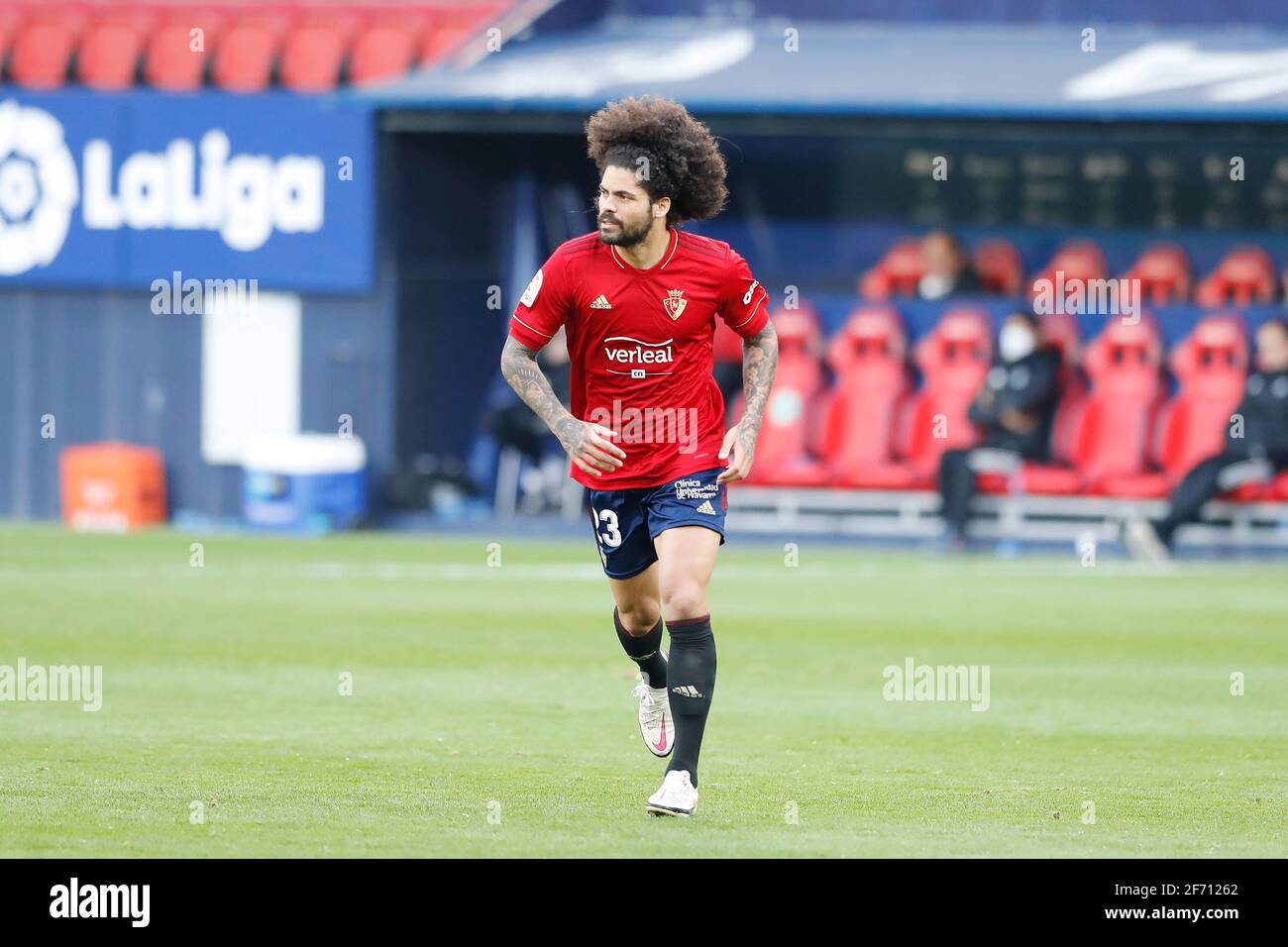 Pamplona, Spain. 3rd Apr, 2021. Aridane Hernandez (Osasuna) Football ...