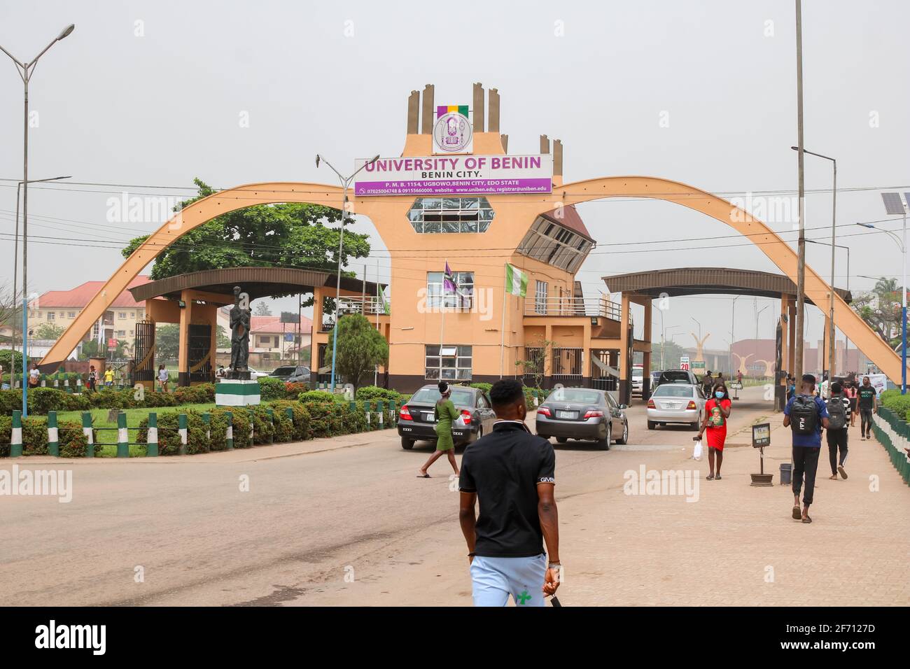 University of Benin AKA MainGate in Benin city, Edo state Stock Photo ...
