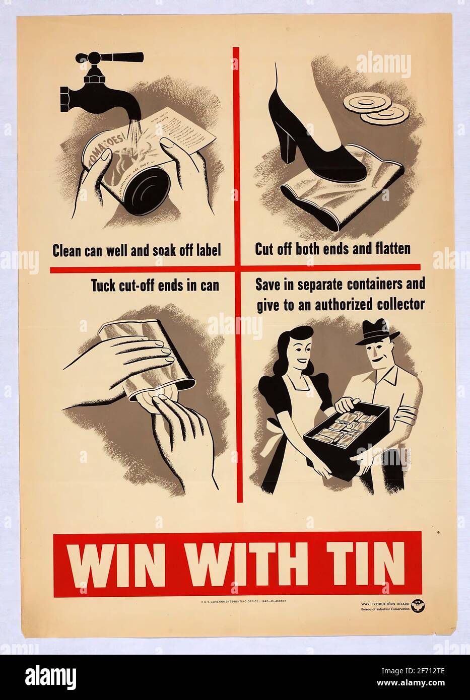 Vintage ww2 win with tin hi-res stock photography and images - Alamy