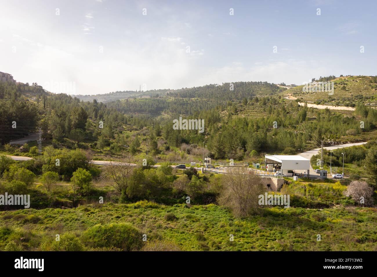 jerusalem-israel. 10-03-2021. Ein Yael checkpoint in Jerusalem near the ...