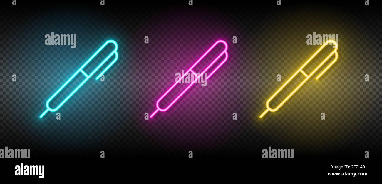 Rabbit neon sign Stock Vector Images - Alamy