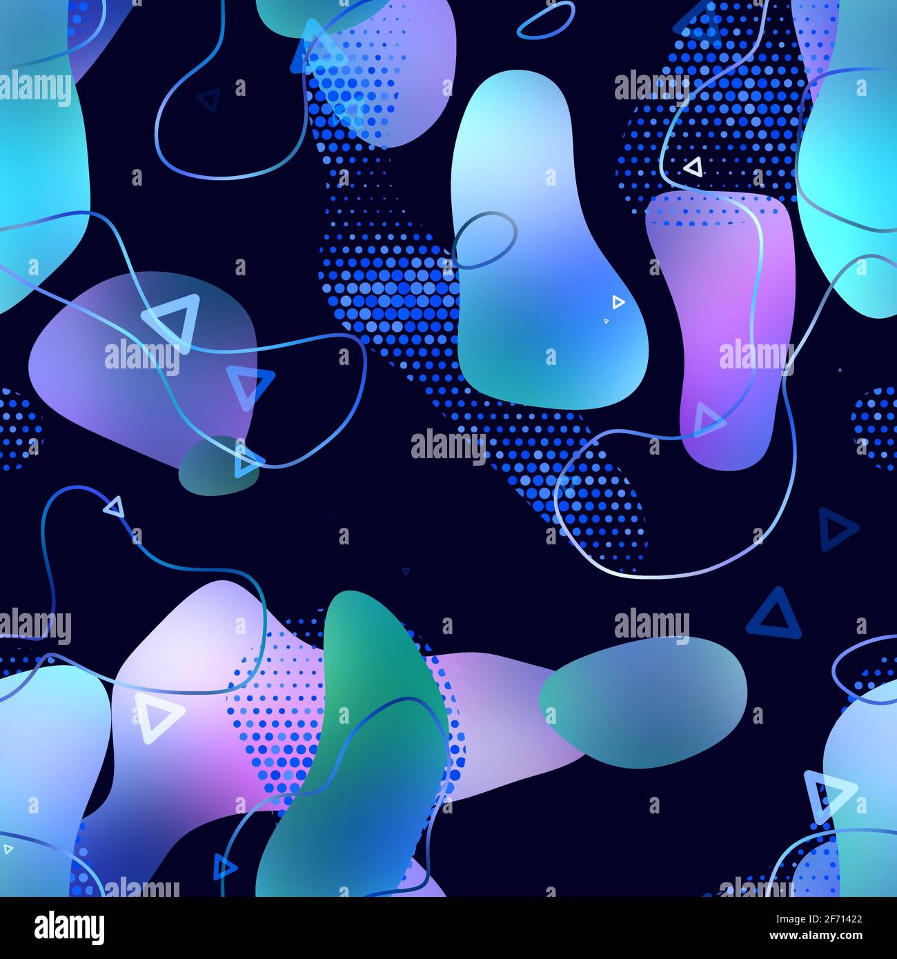 Seamless vibrant lava lamp liquid pattern design for print Stock Photo ...