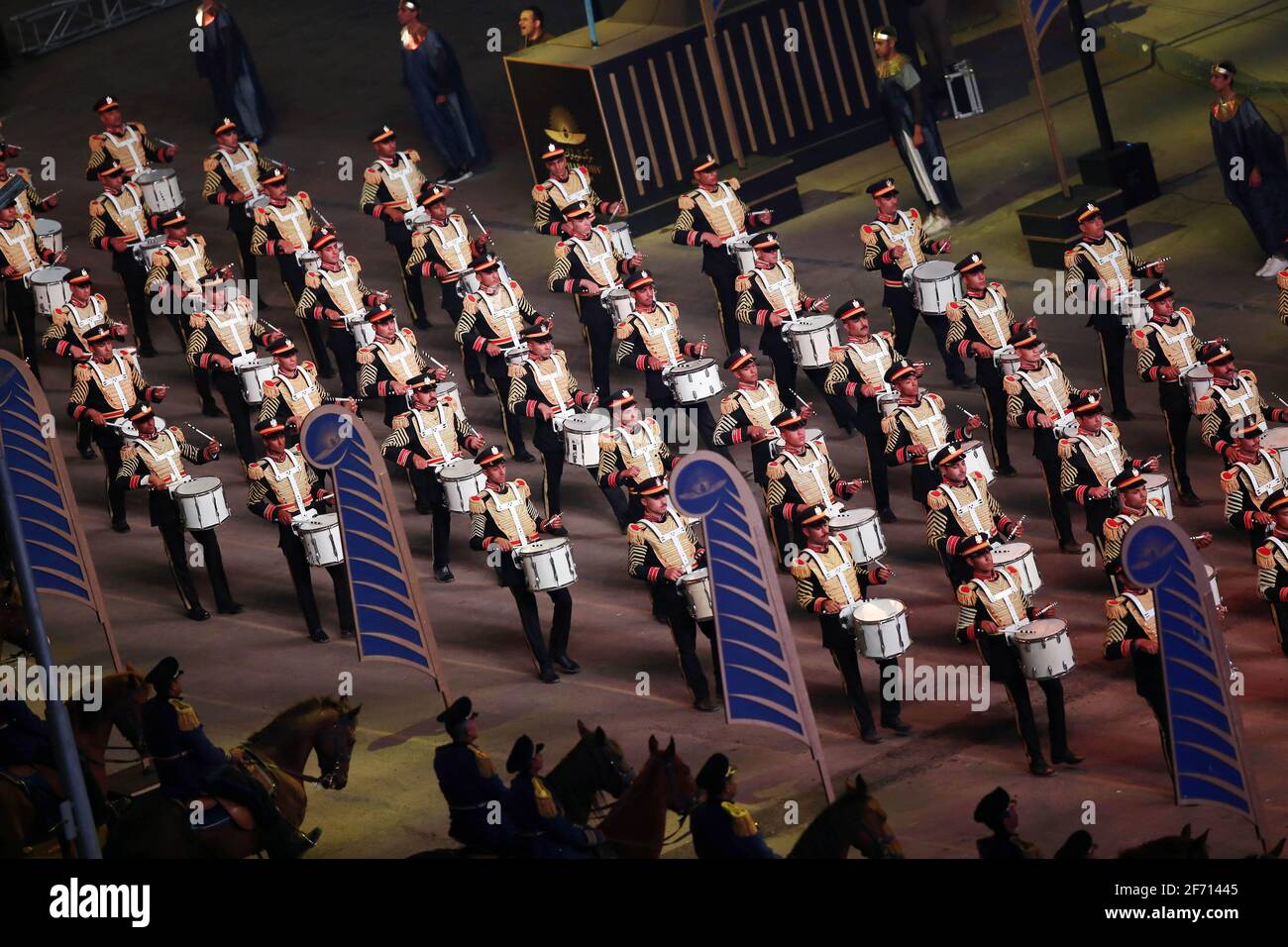 Cairo, Egypt. 03rd Apr, 2021. Cairo, Egypt. 03rd Apr, 2021. Performers ...