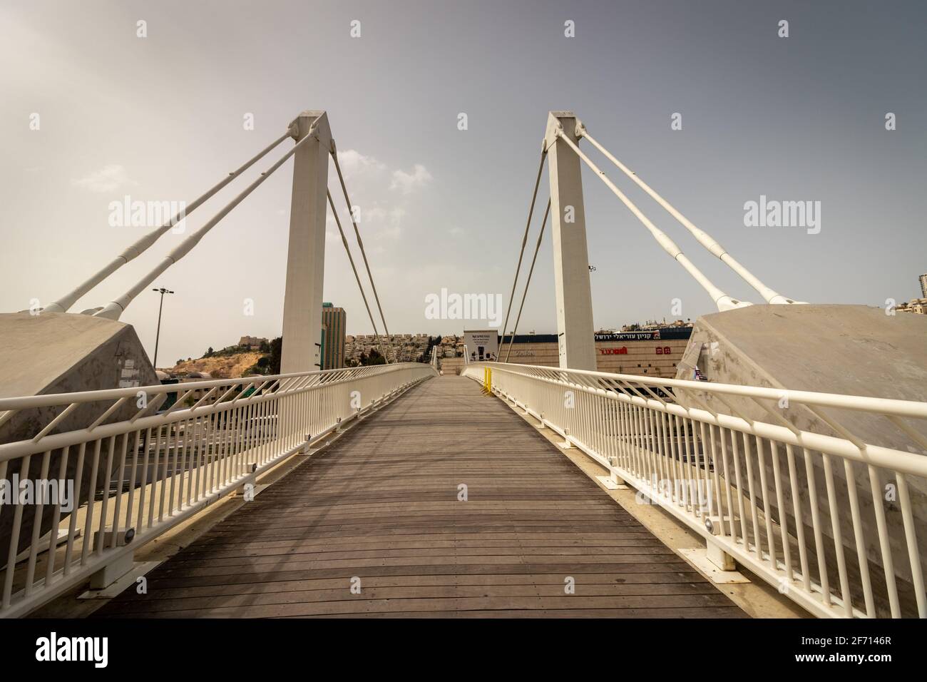 jerusalem, israel. 15-03-2021. The bridge over Road No. 50 - Begin ...