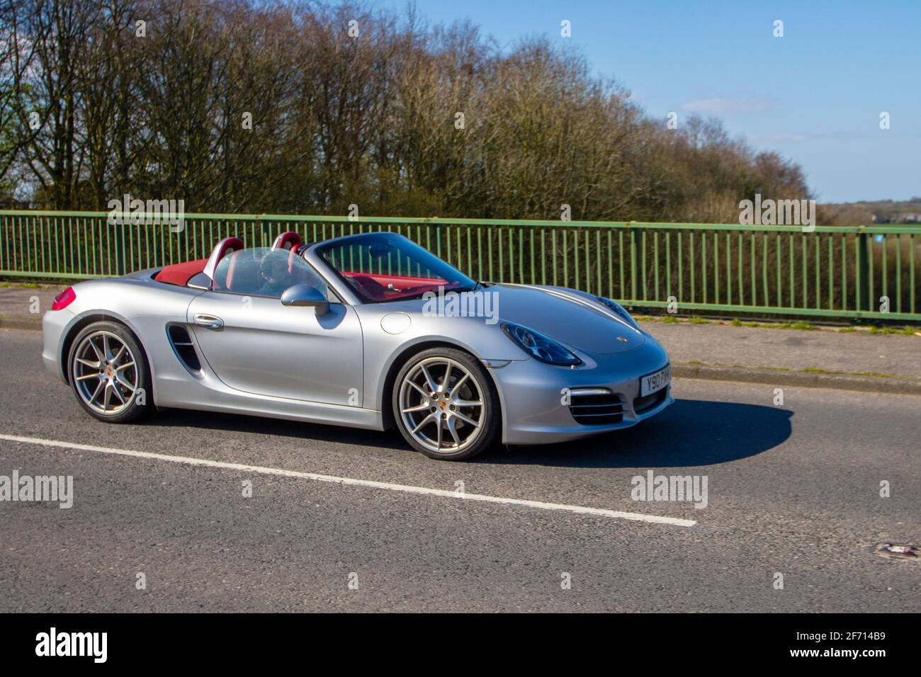 Silver porsche boxter hi-res stock photography and images - Alamy