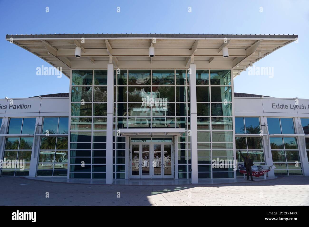 A general overall view of the entrance to the Eddie Lynch Athletics ...