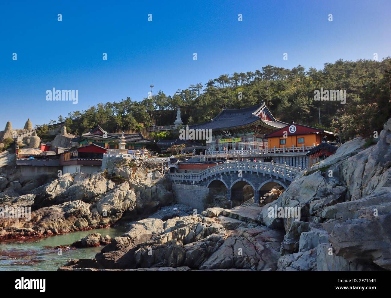 Scenery of haedong yonggungsa buddhist temple, Busan, South Korea, Asia ...