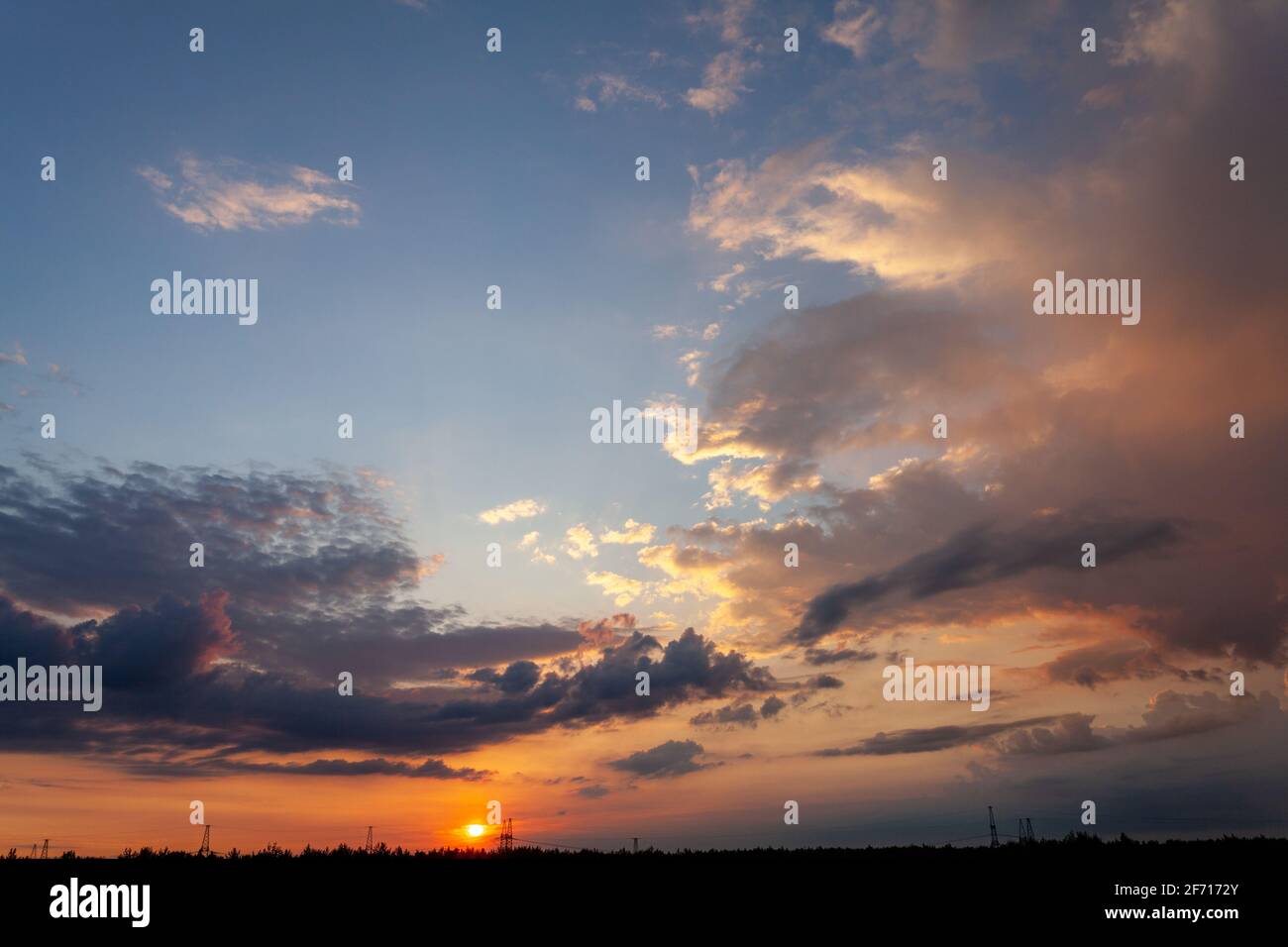 Sky in St. Petersburg, Russia Stock Photo - Alamy