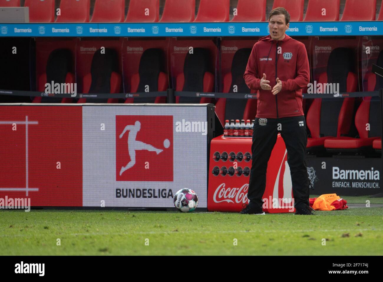 Leverkusen, Germany. 03rd Apr, 2021. Football: Bundesliga, Bayer ...