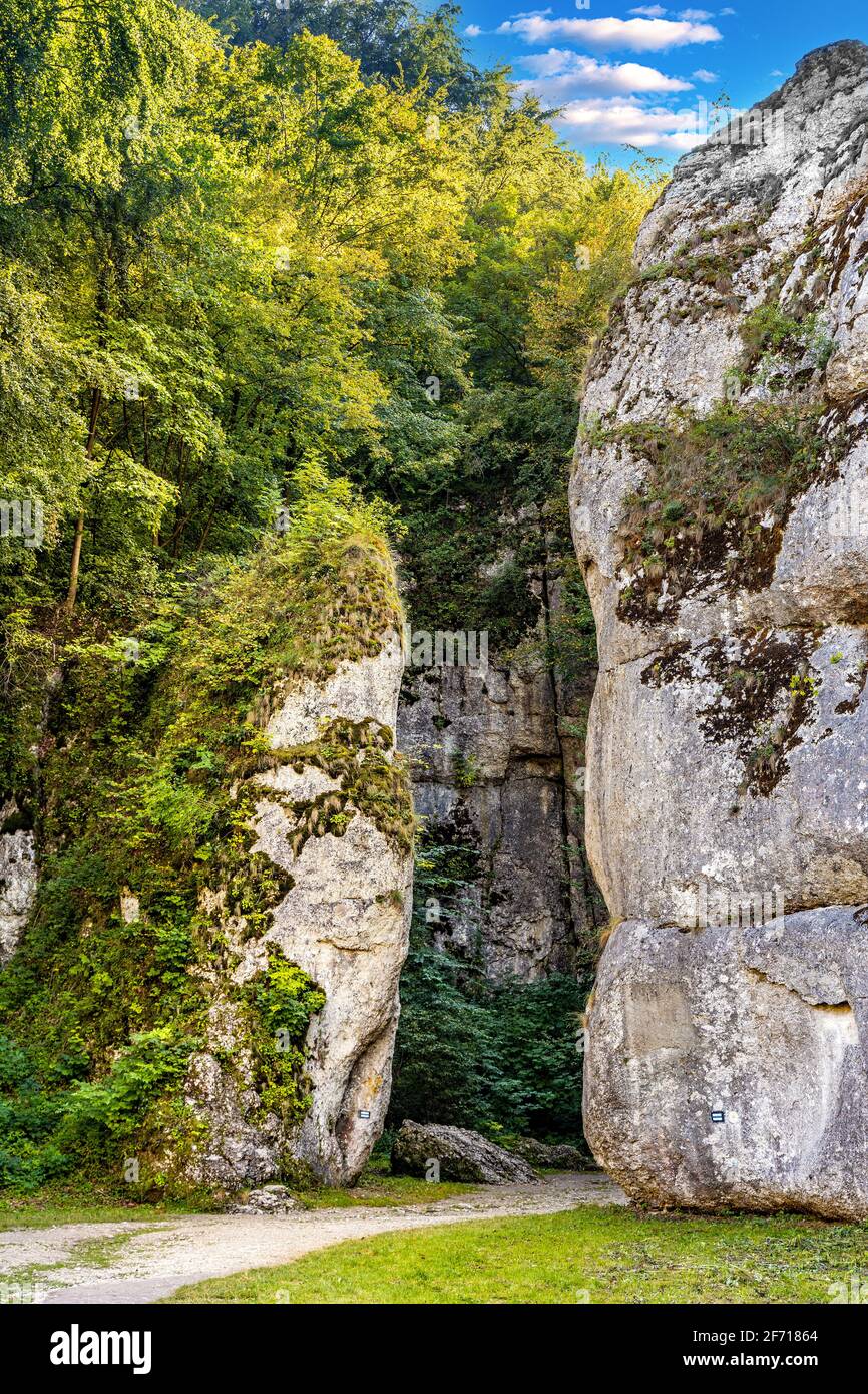 Cracow Gate - Brama Krakowska - Jurassic limestone rock gate formation ...