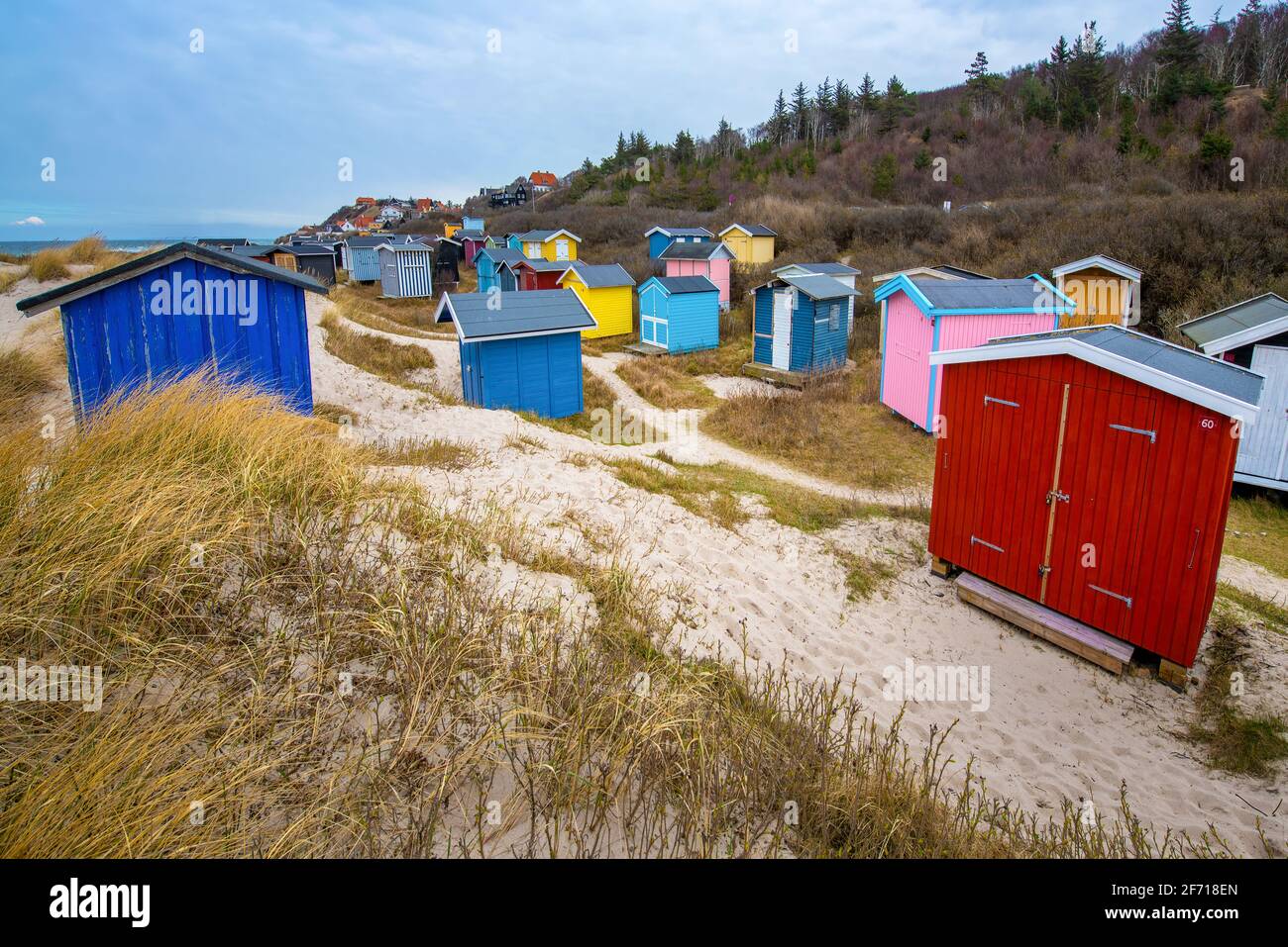 Vibrant colored beach huts hi-res stock photography and images - Alamy