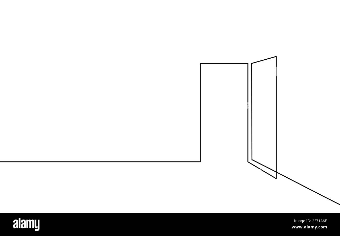 Open Door Drawing Vector Open Door Logo Icon Grafik Von Hati Royani