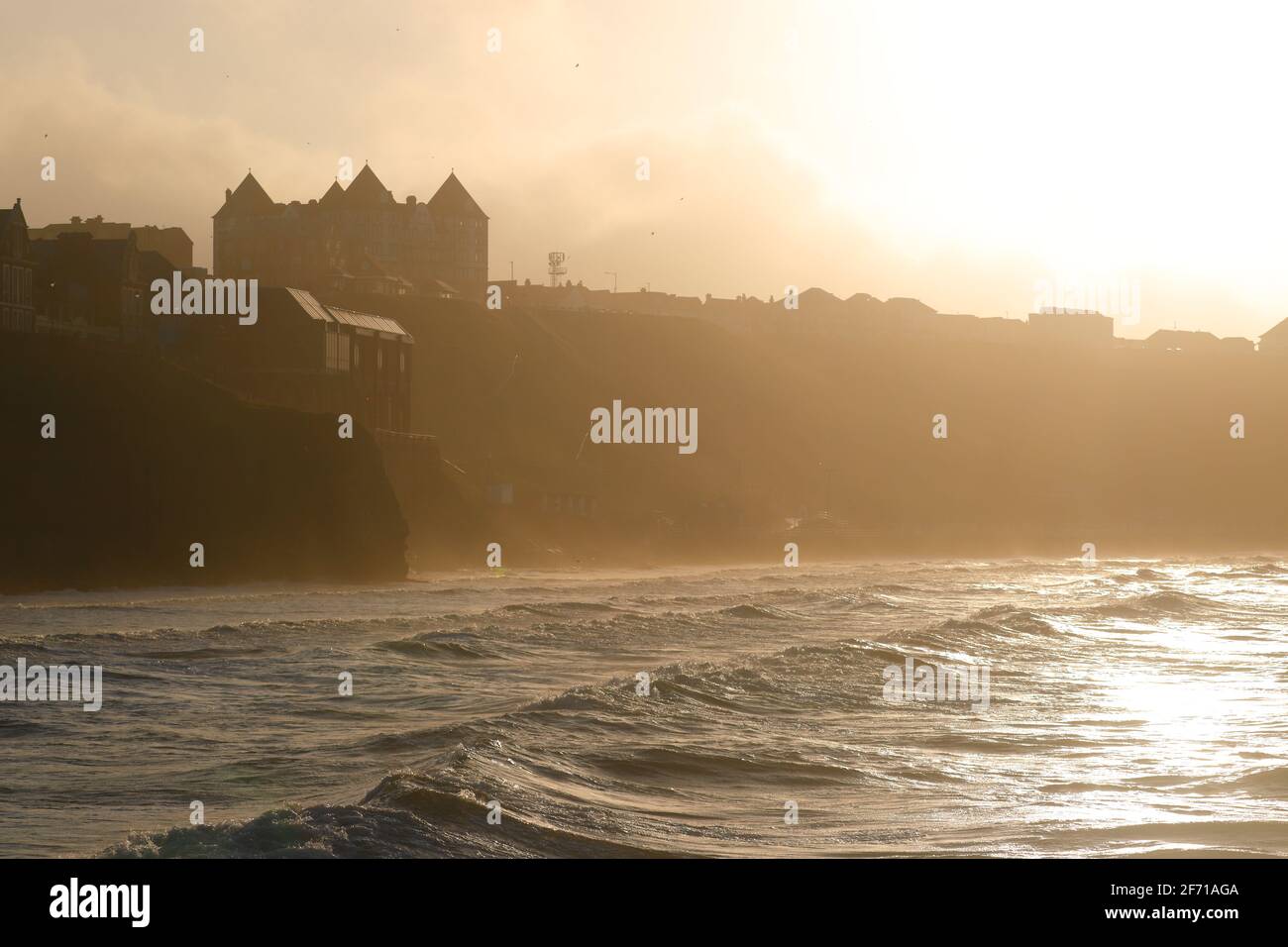 Sunset in Whitby,North Yorkshire,UK Stock Photo - Alamy