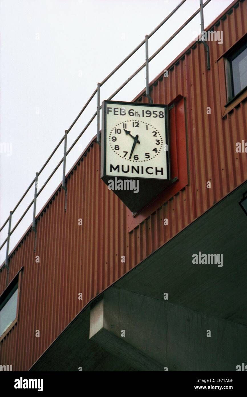 Munich clock old trafford hi-res stock photography and images - Alamy