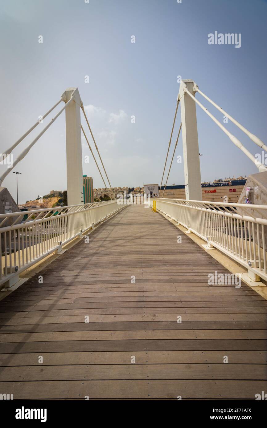 jerusalem, israel. 15-03-2021. The bridge over Road No. 50 - Begin ...