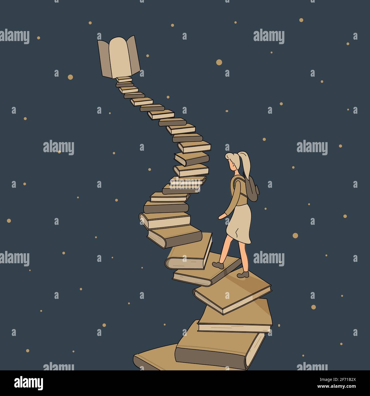 Library ladder reading hi-res stock photography and images - Alamy