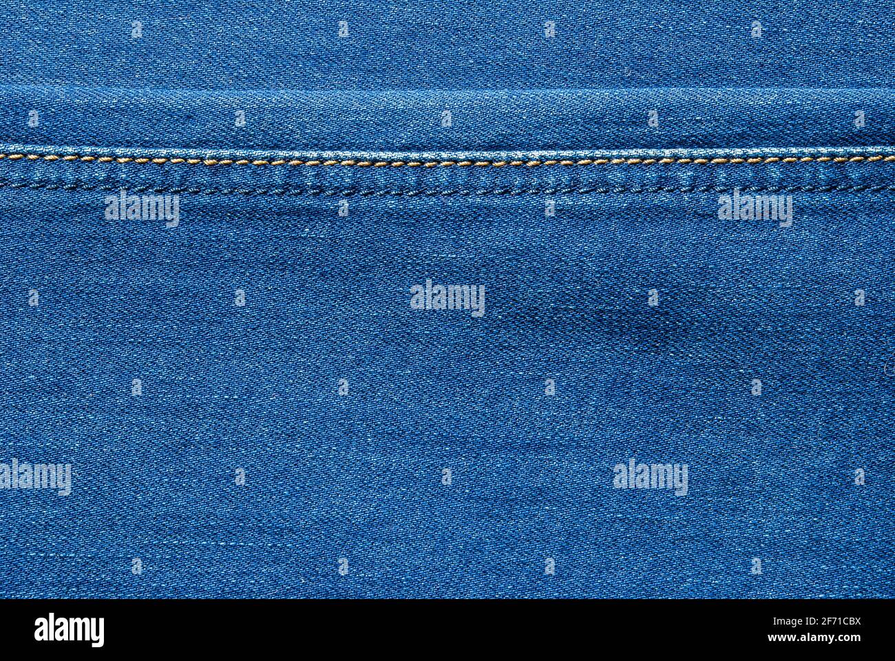 Jeans texture with seams macro Stock Photo - Alamy