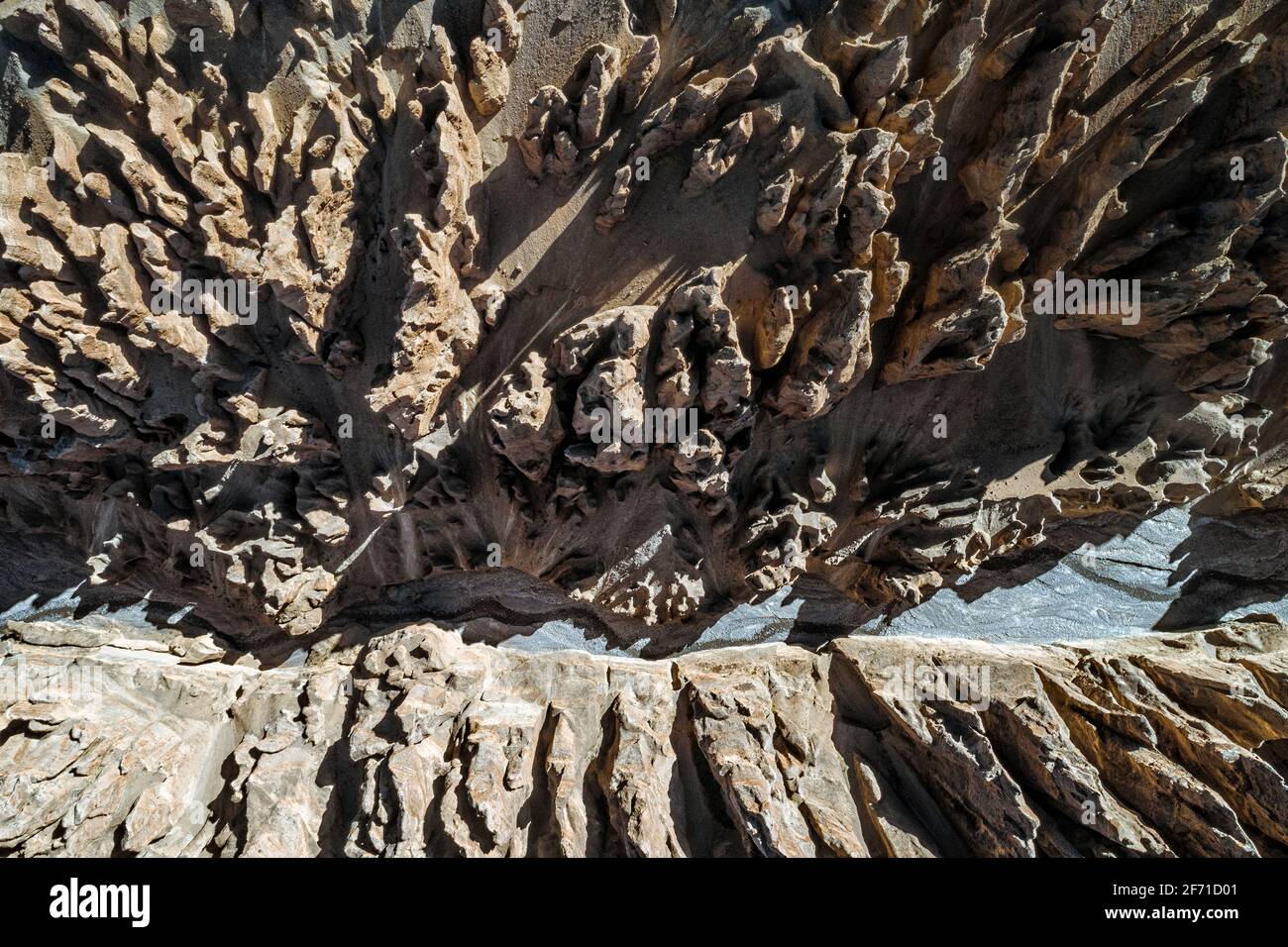 natural scenery of the eroded landscape and rock towers Stock Photo - Alamy