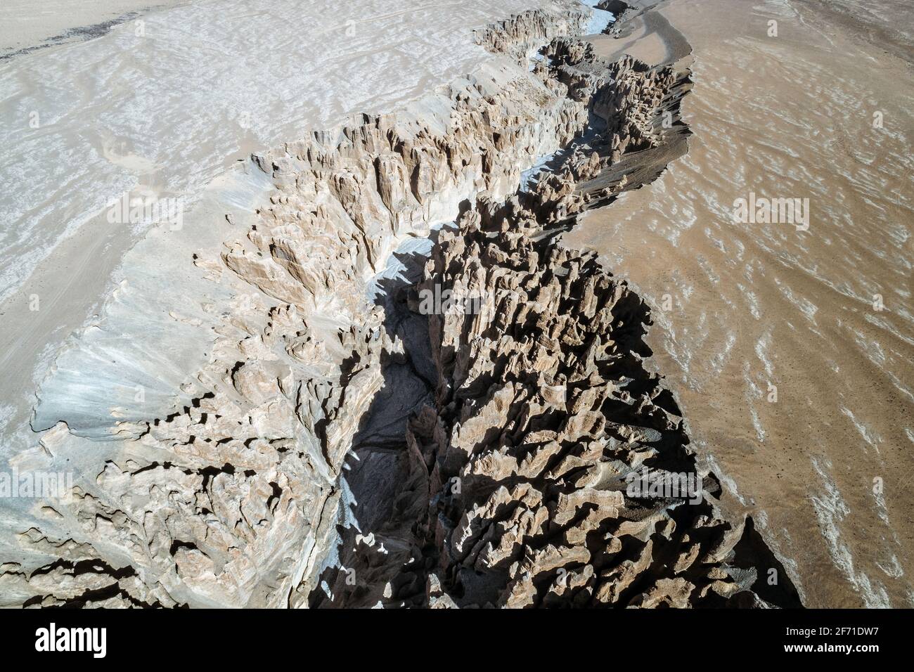natural scenery of the eroded landscape and rock towers Stock Photo - Alamy