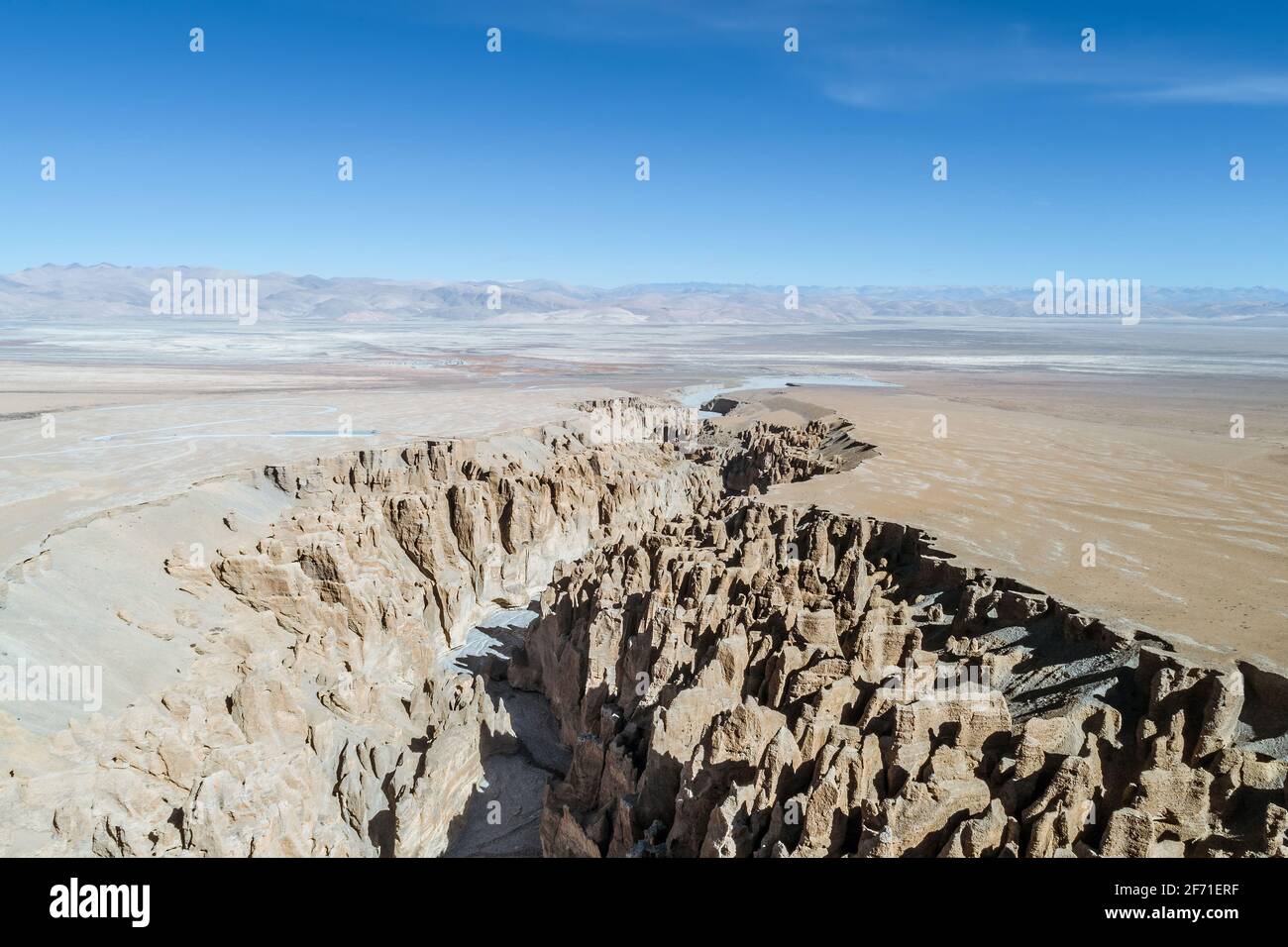 natural scenery of the eroded landscape and rock towers Stock Photo - Alamy