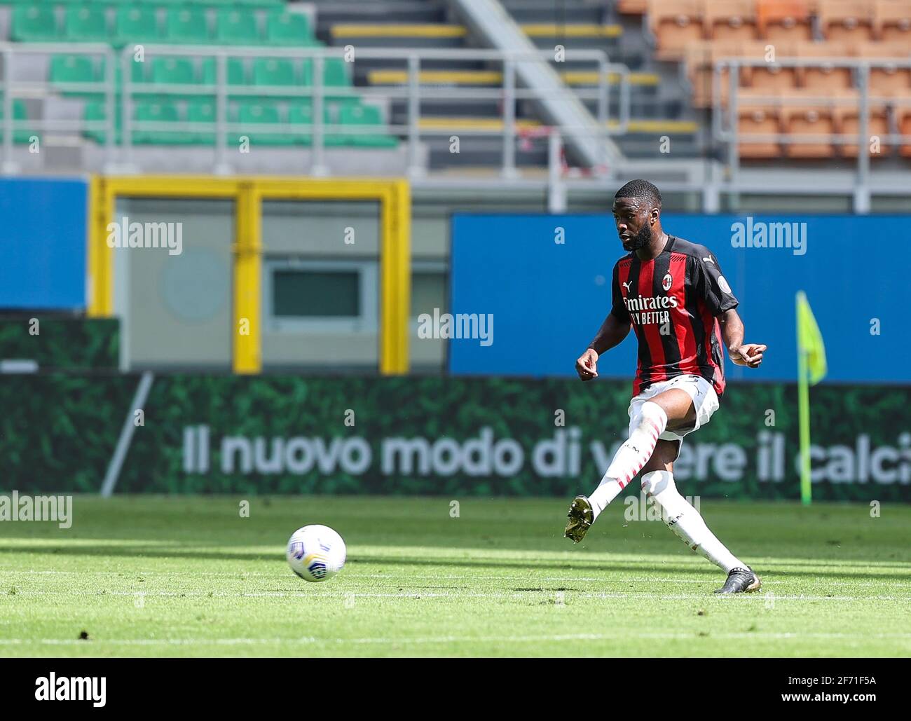 Fikayo Tomori of AC Milan during the Italian championship Serie A ...