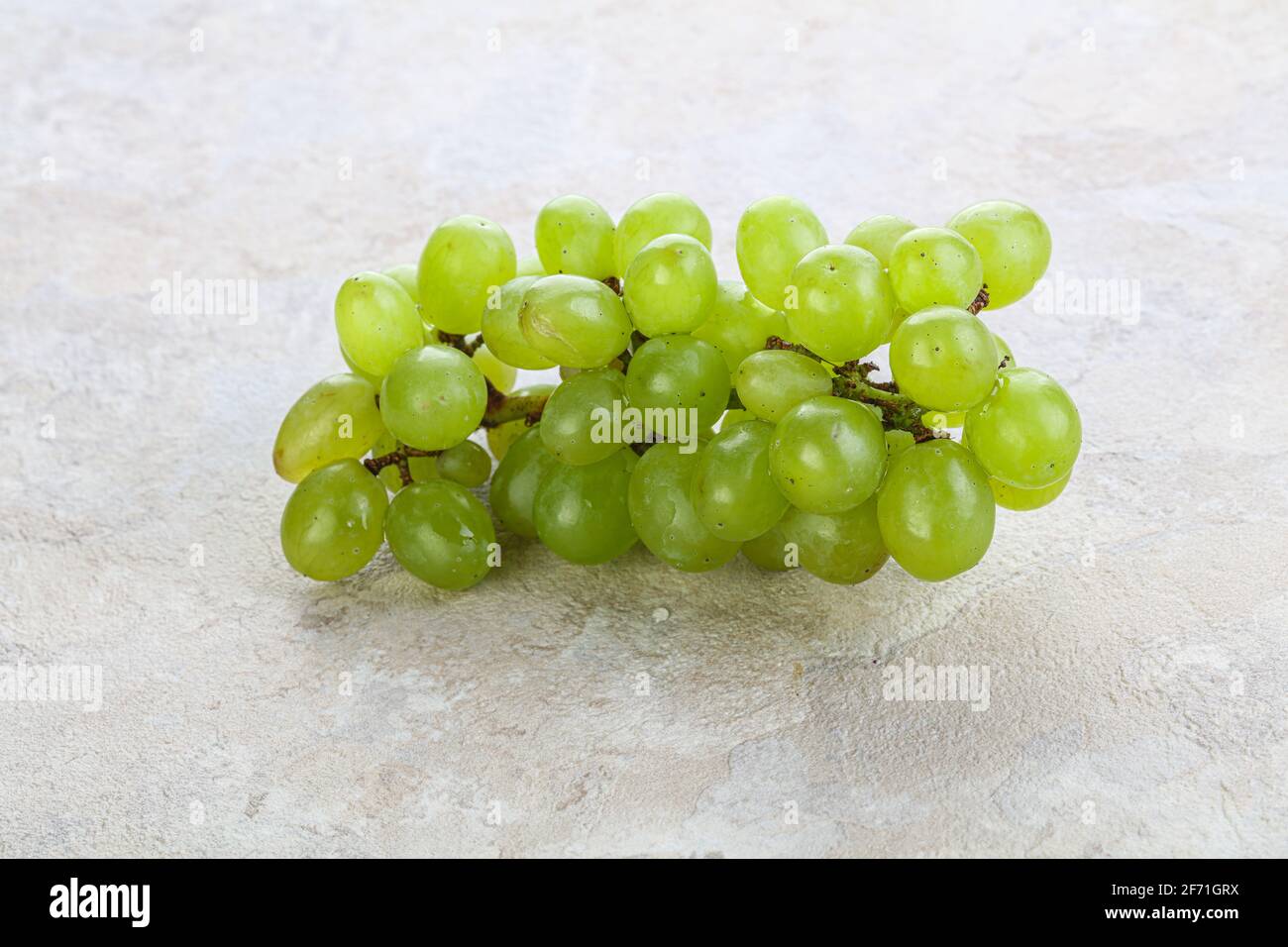 Ripe sweet green grape branch isolated Stock Photo - Alamy