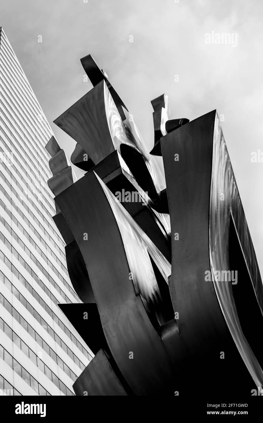 High angle of building structure Black and White Stock Photos & Images ...