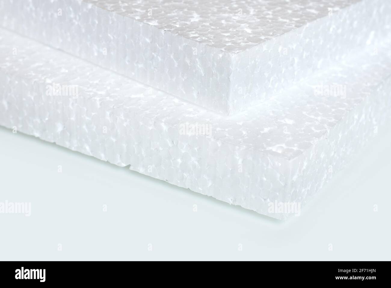 Styrofoam sheet on a white background polystyrene Stock Photo - Alamy