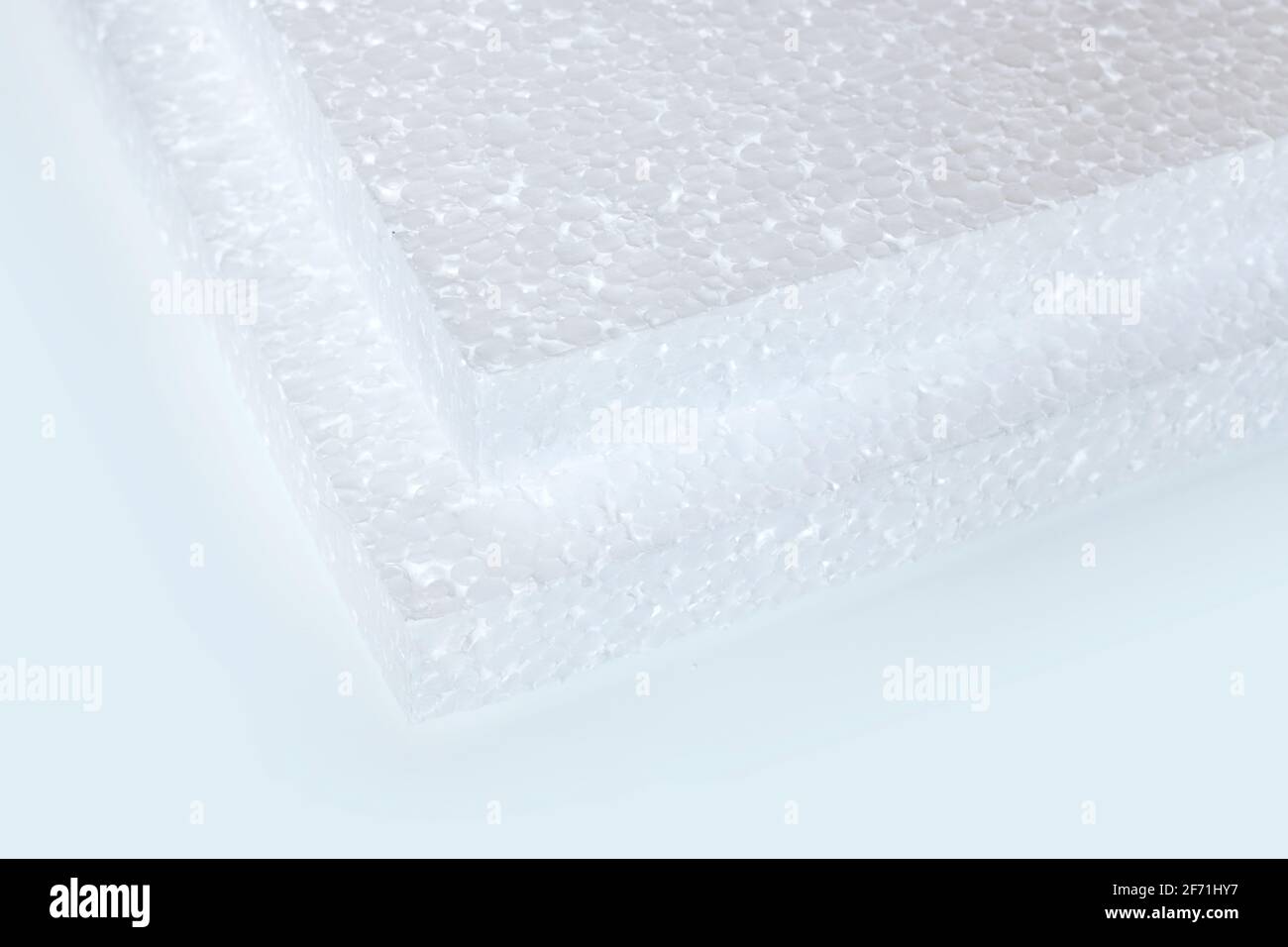 Styrofoam sheet on a white background polystyrene Stock Photo - Alamy