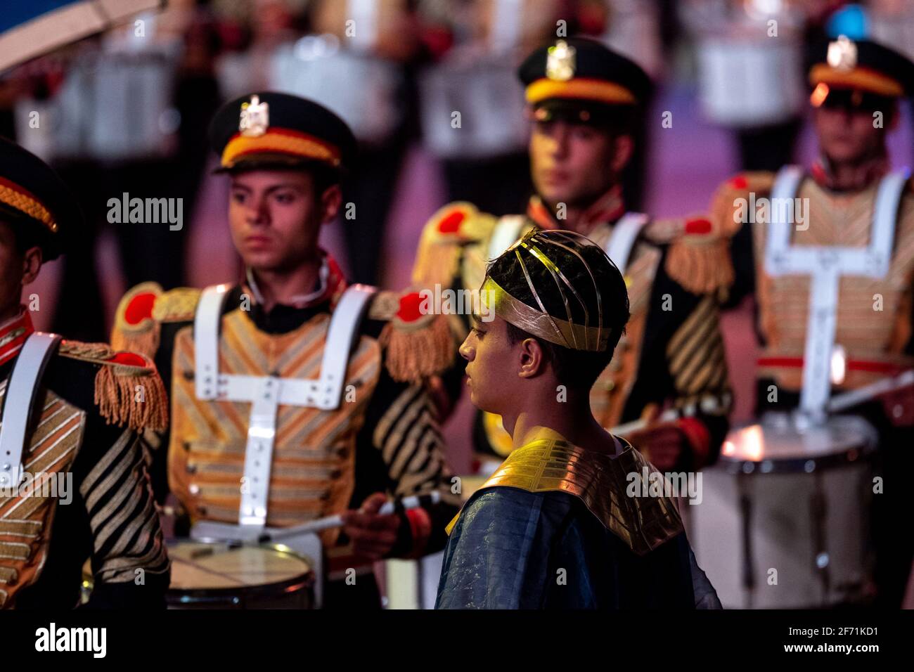 Cairo, Egypt. 03rd Apr, 2021. A procession of 22 ancient Egyptian royal ...