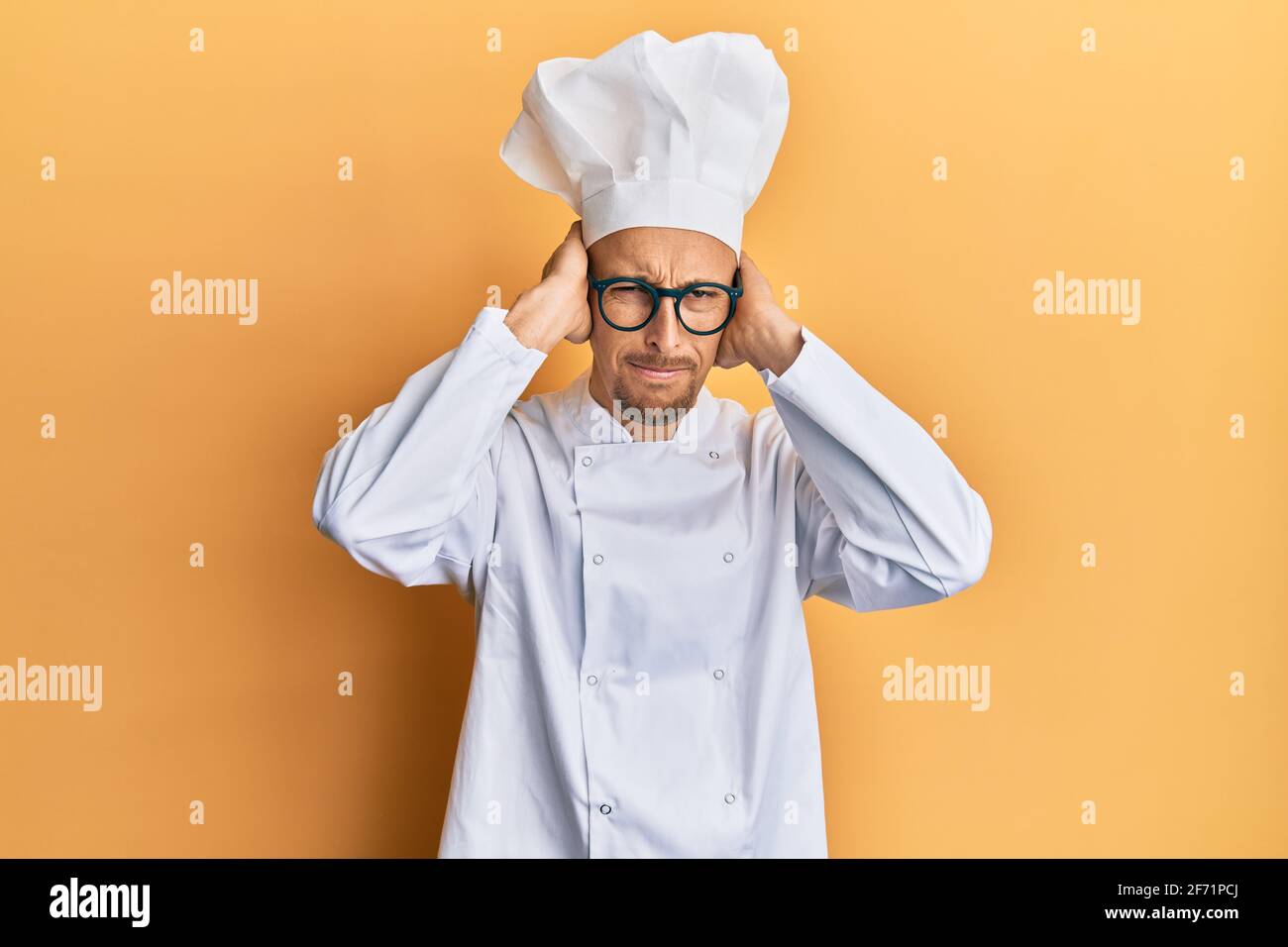 Bald chef head hi-res stock photography and images - Alamy