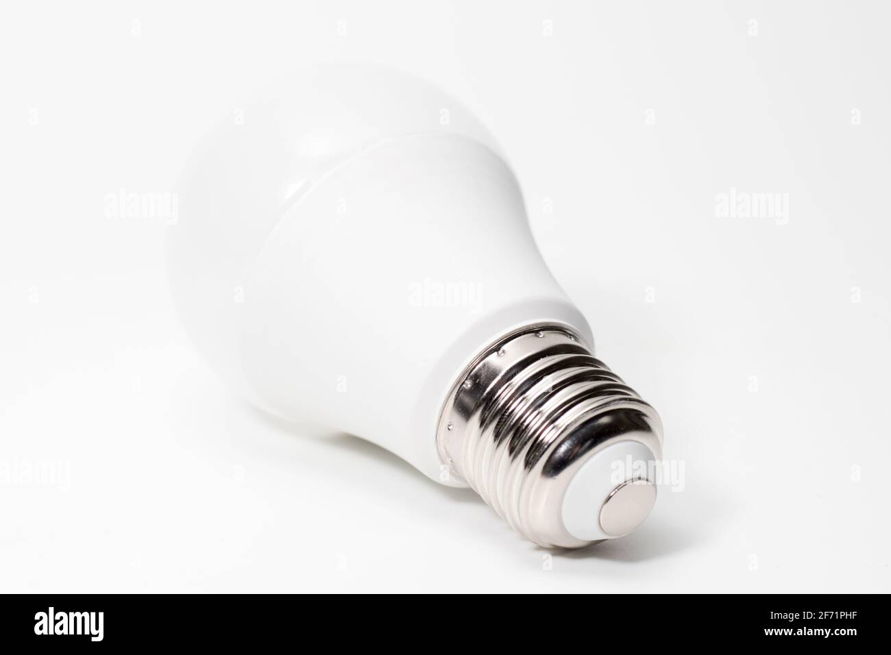 LED, New technology light bulb isolated on white background, Energy ...