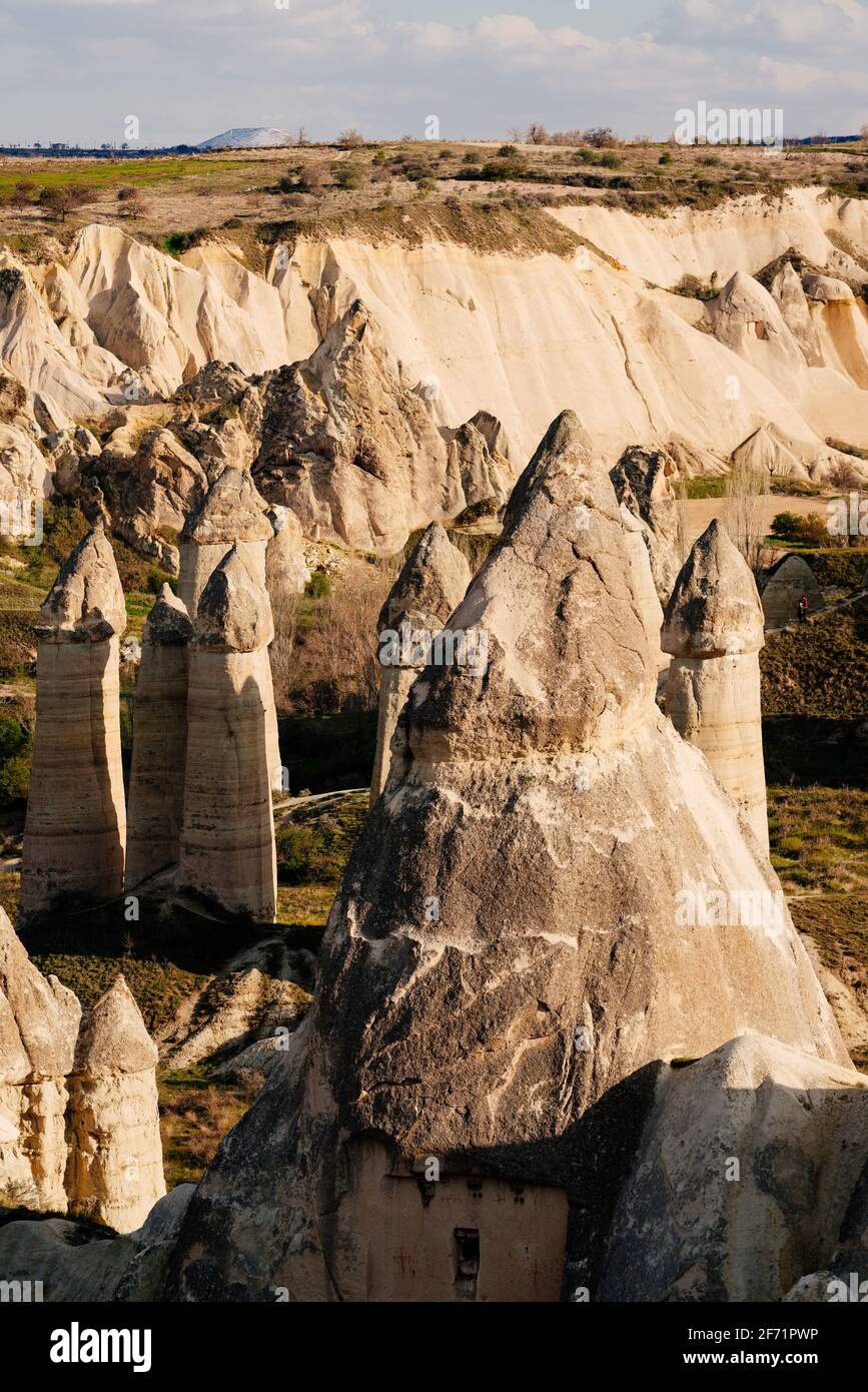Love Valley rock hoodoos, Cappadocia, Turkey Stock Photo - Alamy