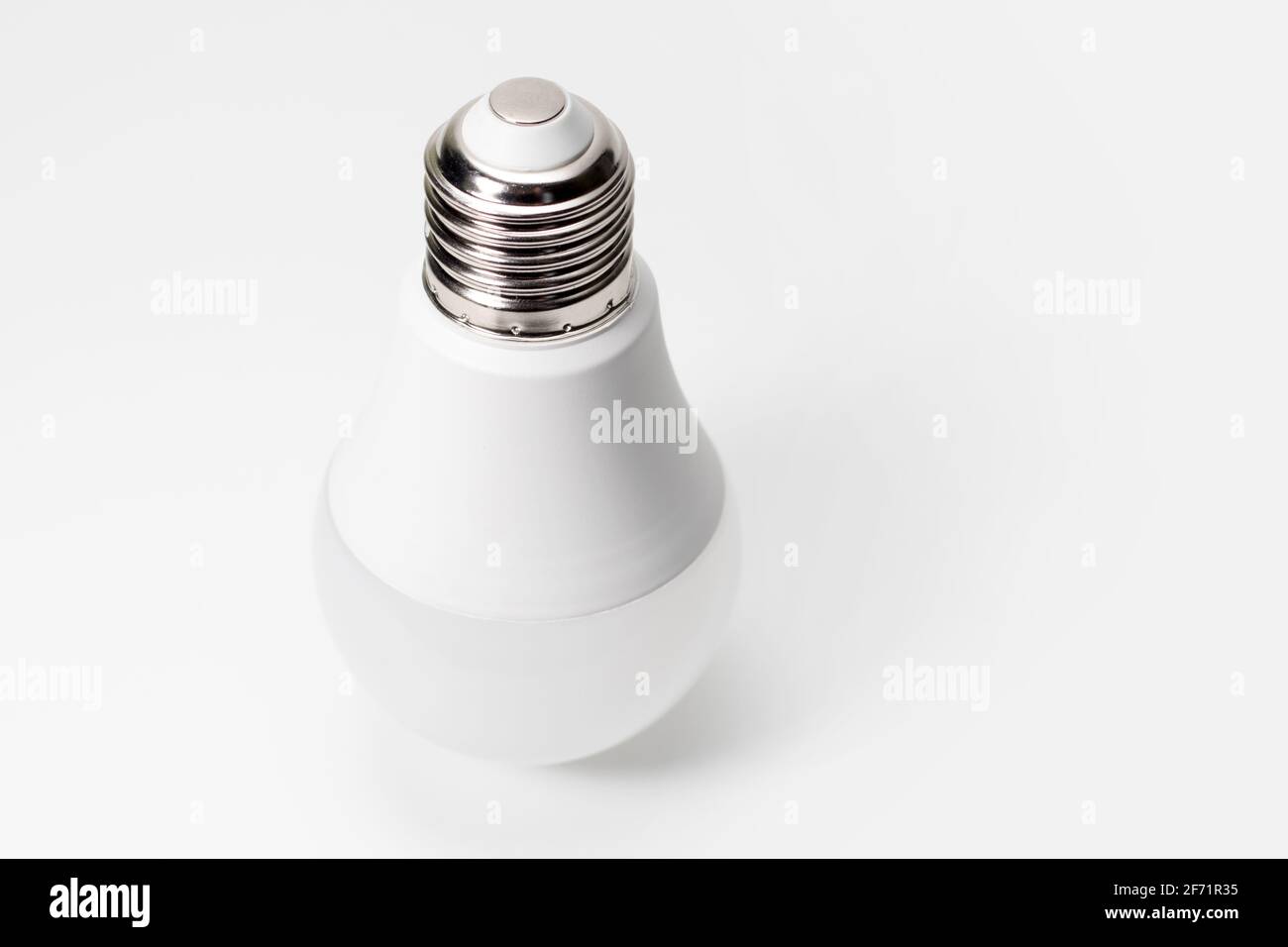 LED, New technology light bulb isolated on white background, Energy ...