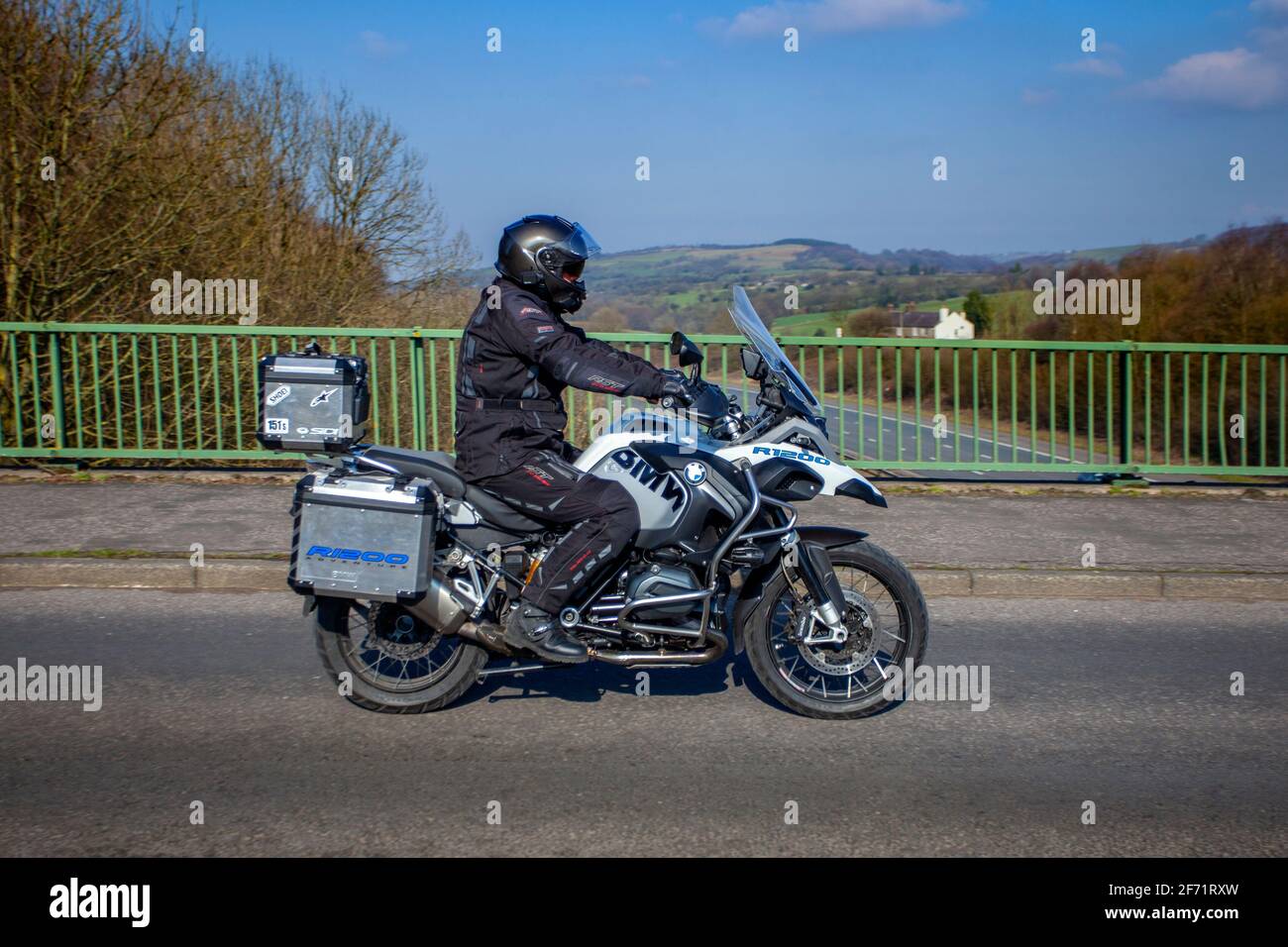 2015 BMW R 1200 GS; Motorbike rider; two wheeled transport, motorcycles ...