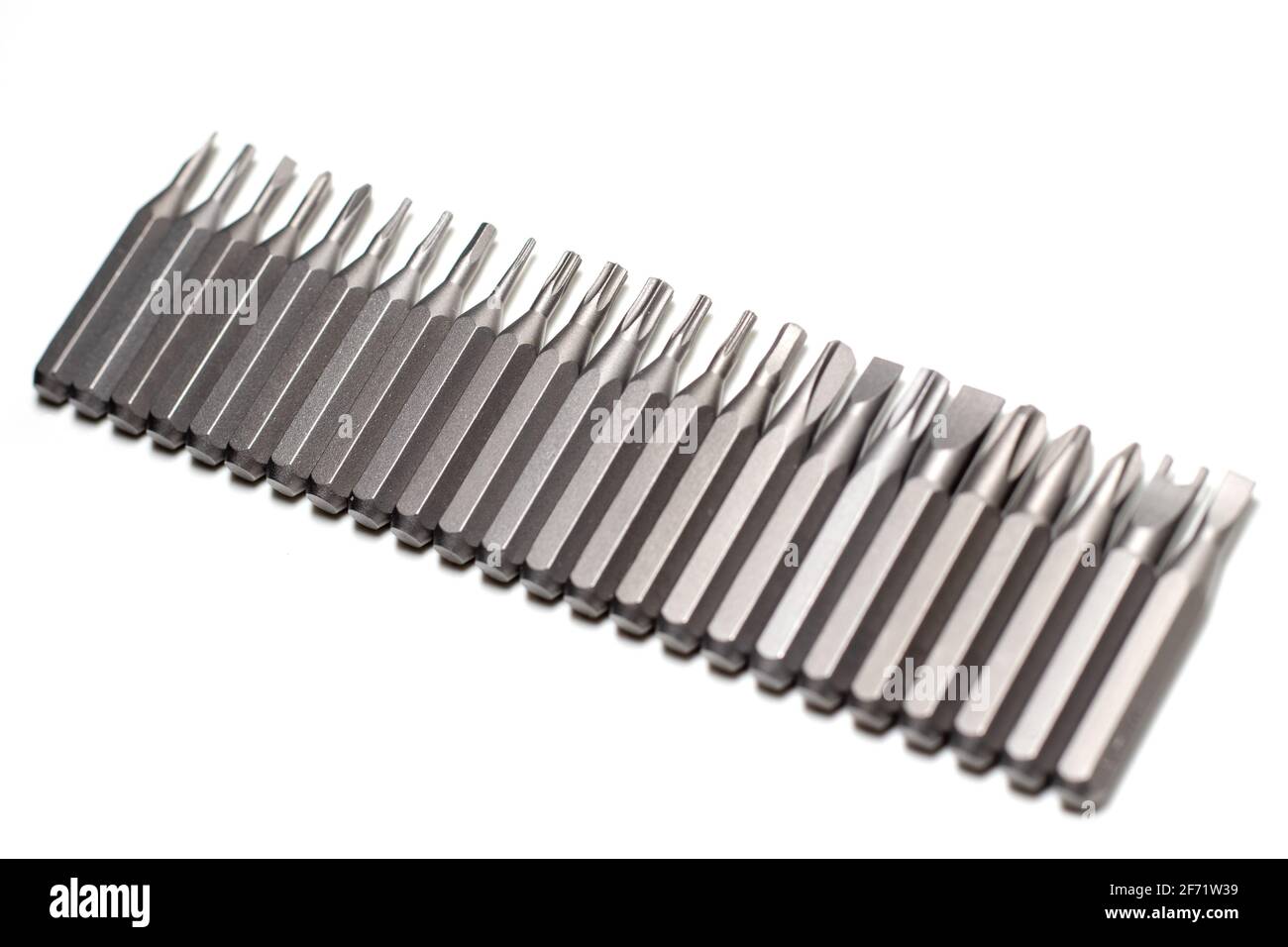 Set of screwdriver bits (torx heads Stock Photo - Alamy