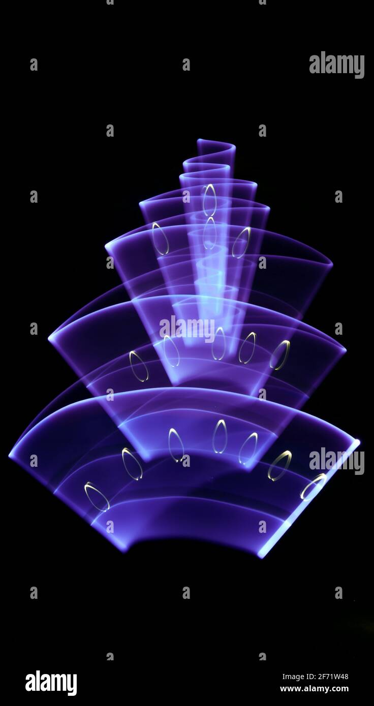 Abstract curved purple shape with a bright saber. Pattern for wallpaper ...