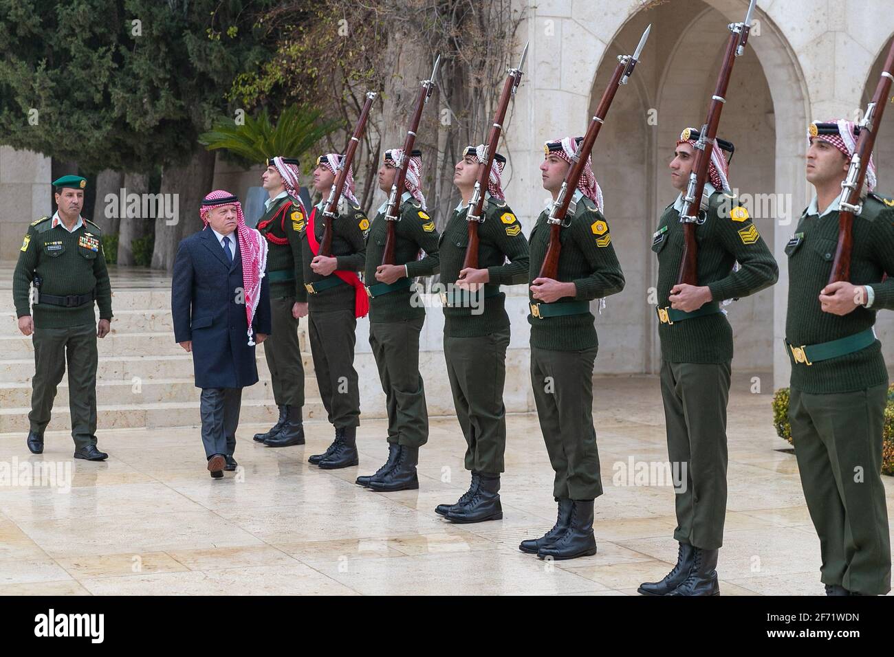 King abdullah ii of jordan visits hi-res stock photography and images ...